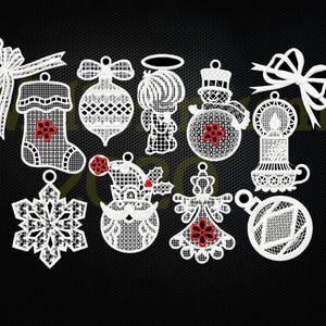 Christmas Embroidery Designs, FSL Embroidery, Christmas Free Standing ...