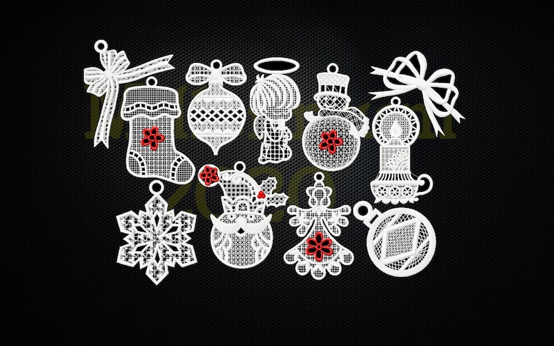 Christmas Embroidery Designs, FSL Embroidery, Christmas Free Standing ...