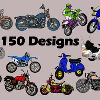 Embroidery File Motorcycle - Etsy