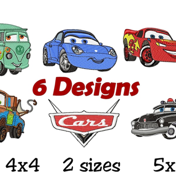 Cars Embroidery - Etsy