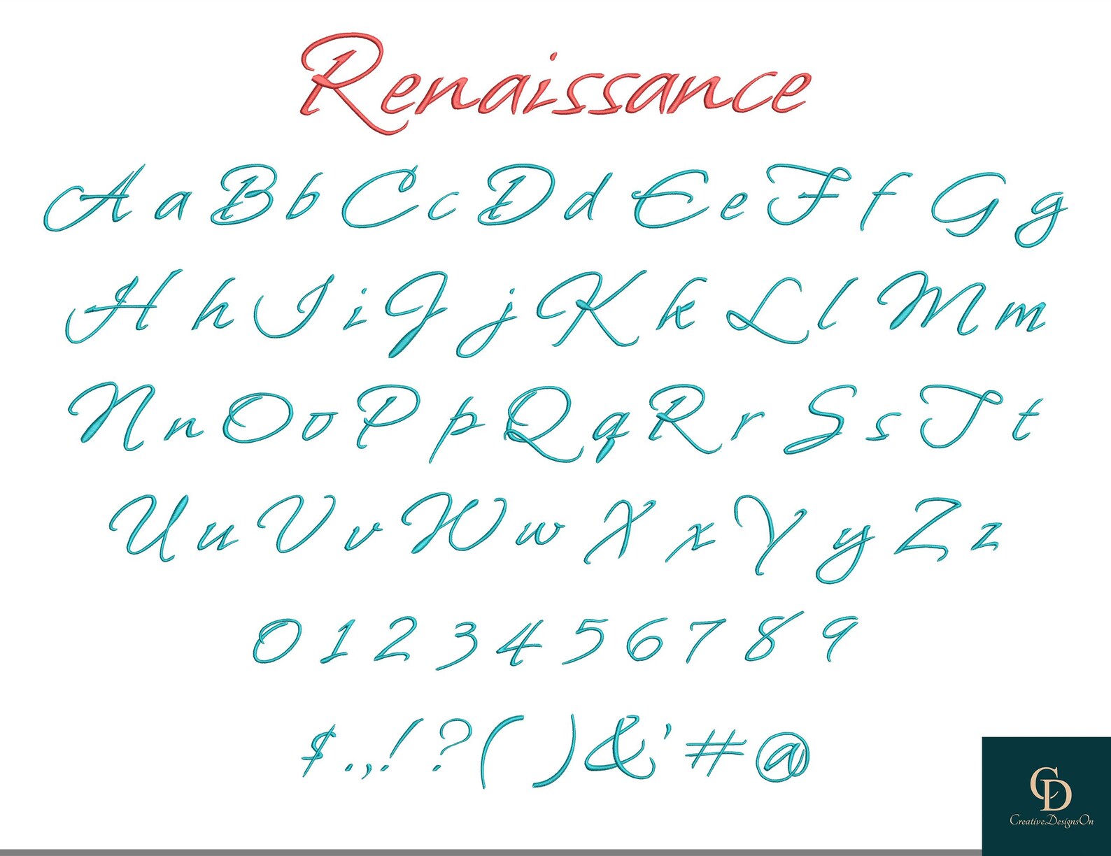 8 Boho Script Machine Embroidery Fonts: BX, PES, DST (instant Download ...