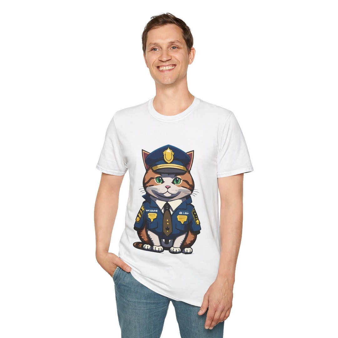 Cat-tastic Law Enforcement: Kitty Cop Tee - Etsy