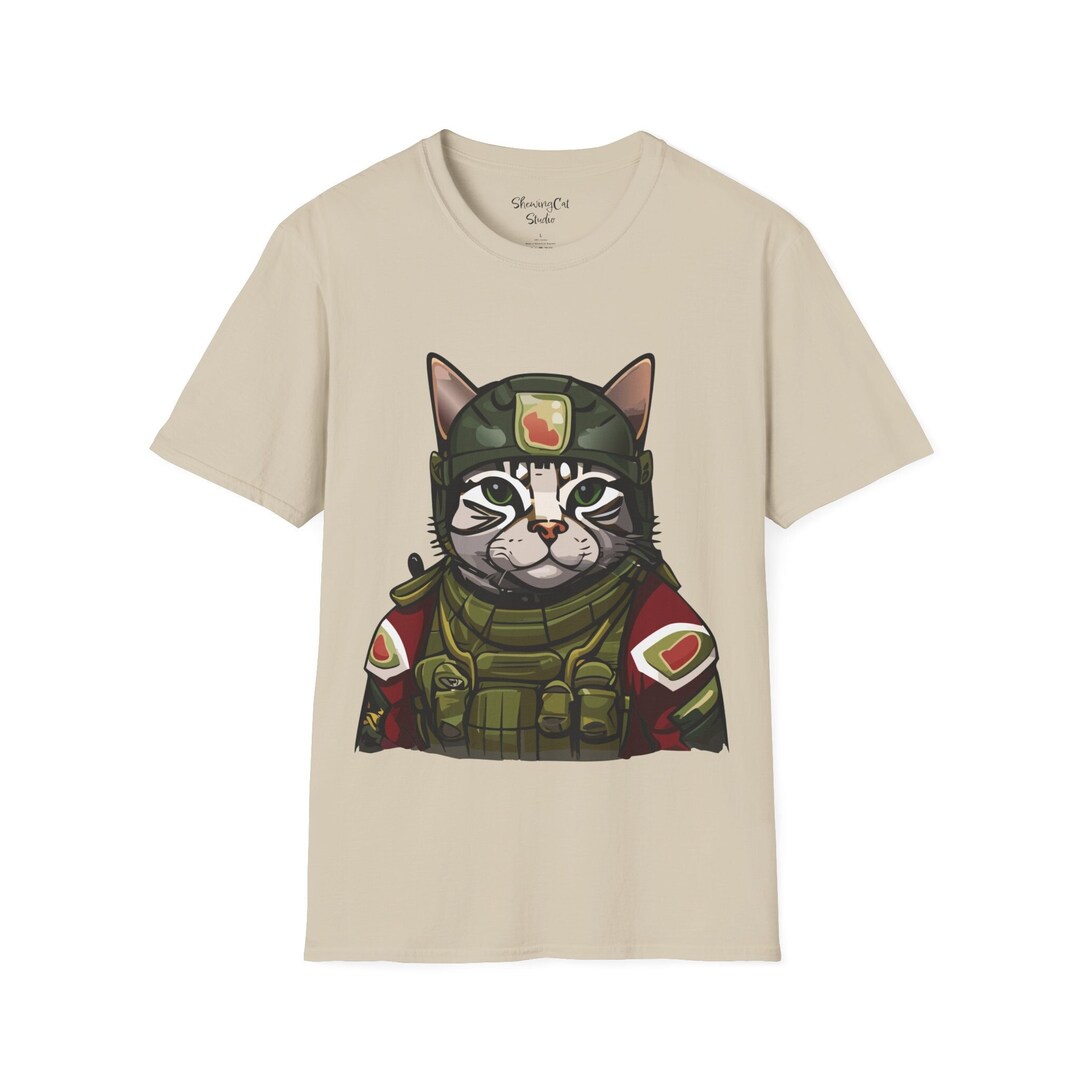 Fearless Feline Commando: Badass Cat in Battle Gear - Etsy