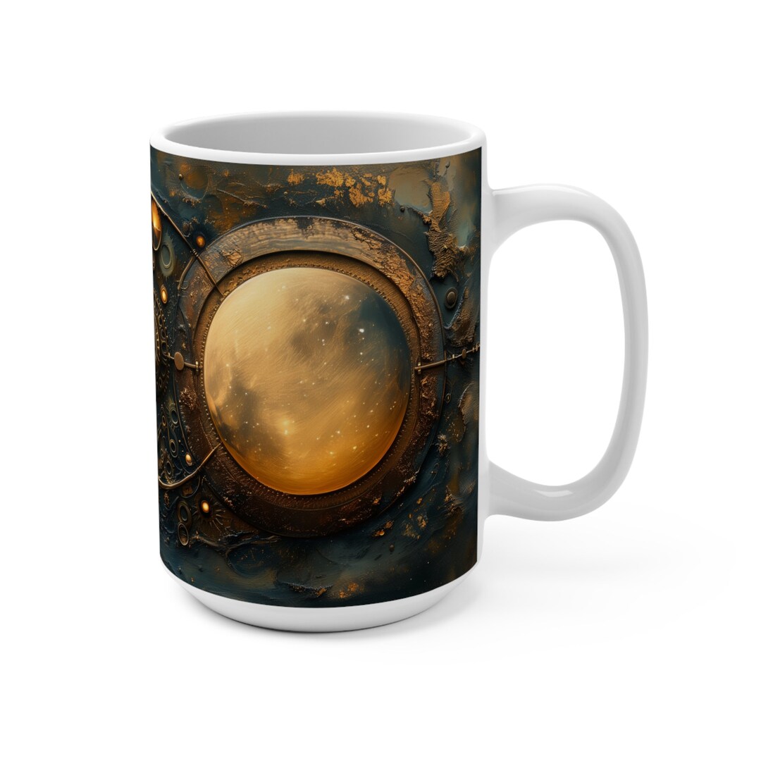 Celestial Mug 15oz, Sun Moon Coffee Cup, Steampunk Sun Moon Mug ...