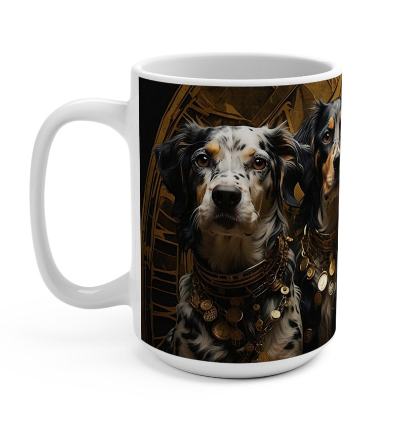English Setter Mug 15oz, English Setter Coffee Cup, Steampunk Pets ...