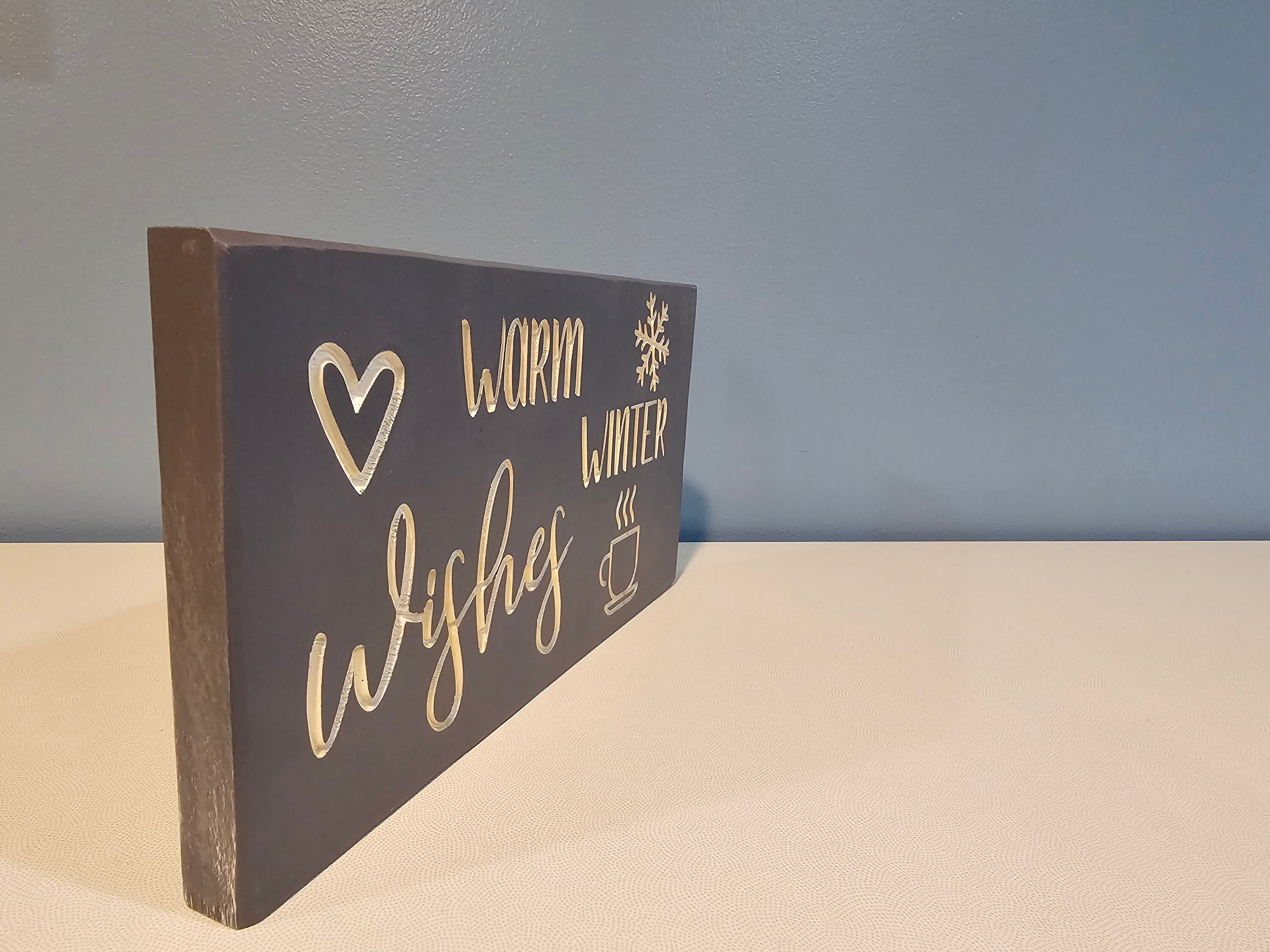 Warm Winter Wishes Sign - Etsy