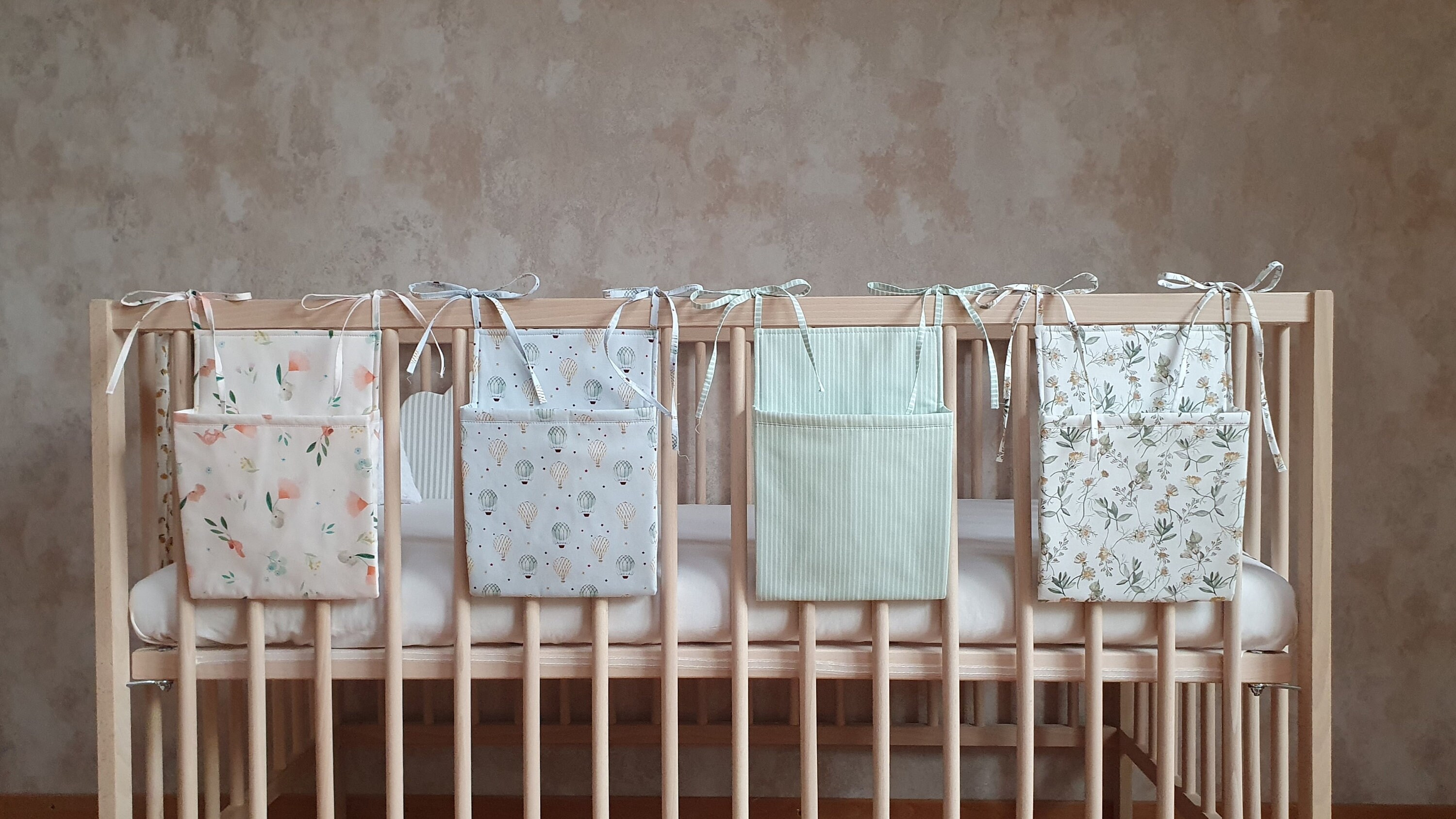 Nursery Crib Caddy Organizer Sewing Pattern Hanging Bed Pocket ...