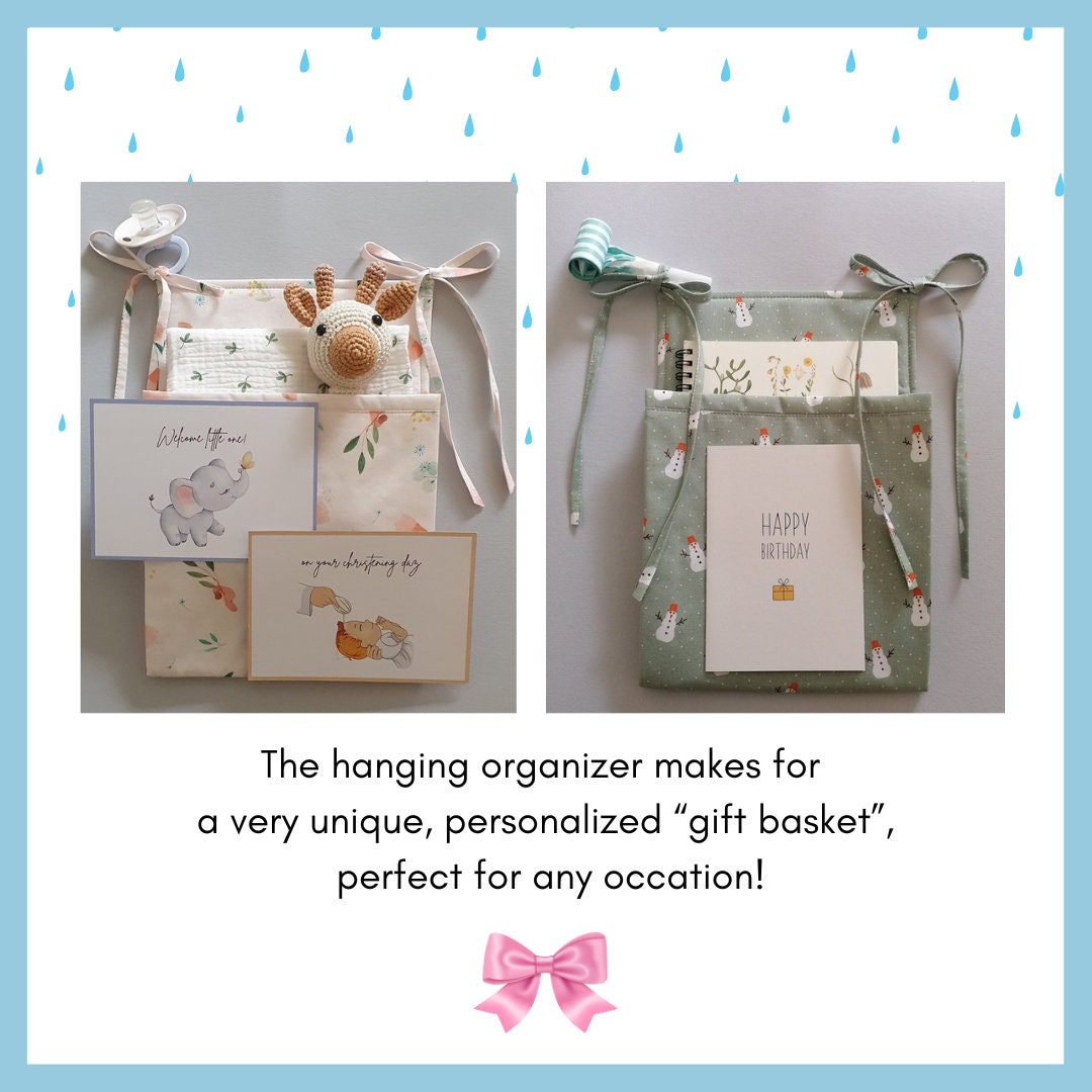 Nursery Crib Caddy Organizer PDF Sewing Pattern Hanging Bed Pocket ...