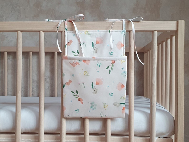 Nursery Crib Caddy Organizer Sewing Pattern Hanging Bed Pocket ...