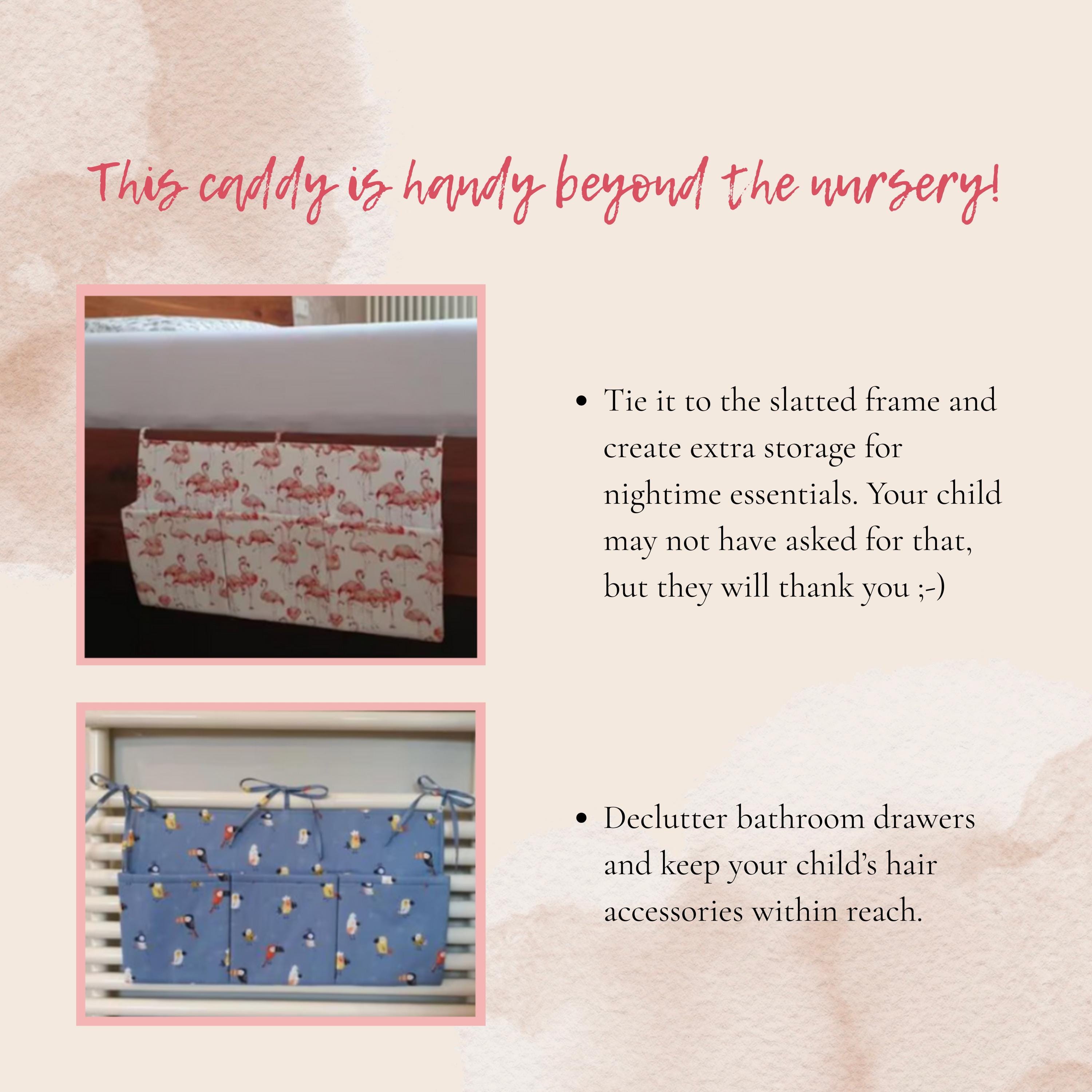 Sewing Pattern for Nursery Crip Caddy Organizer Hanging Bed Pocket ...