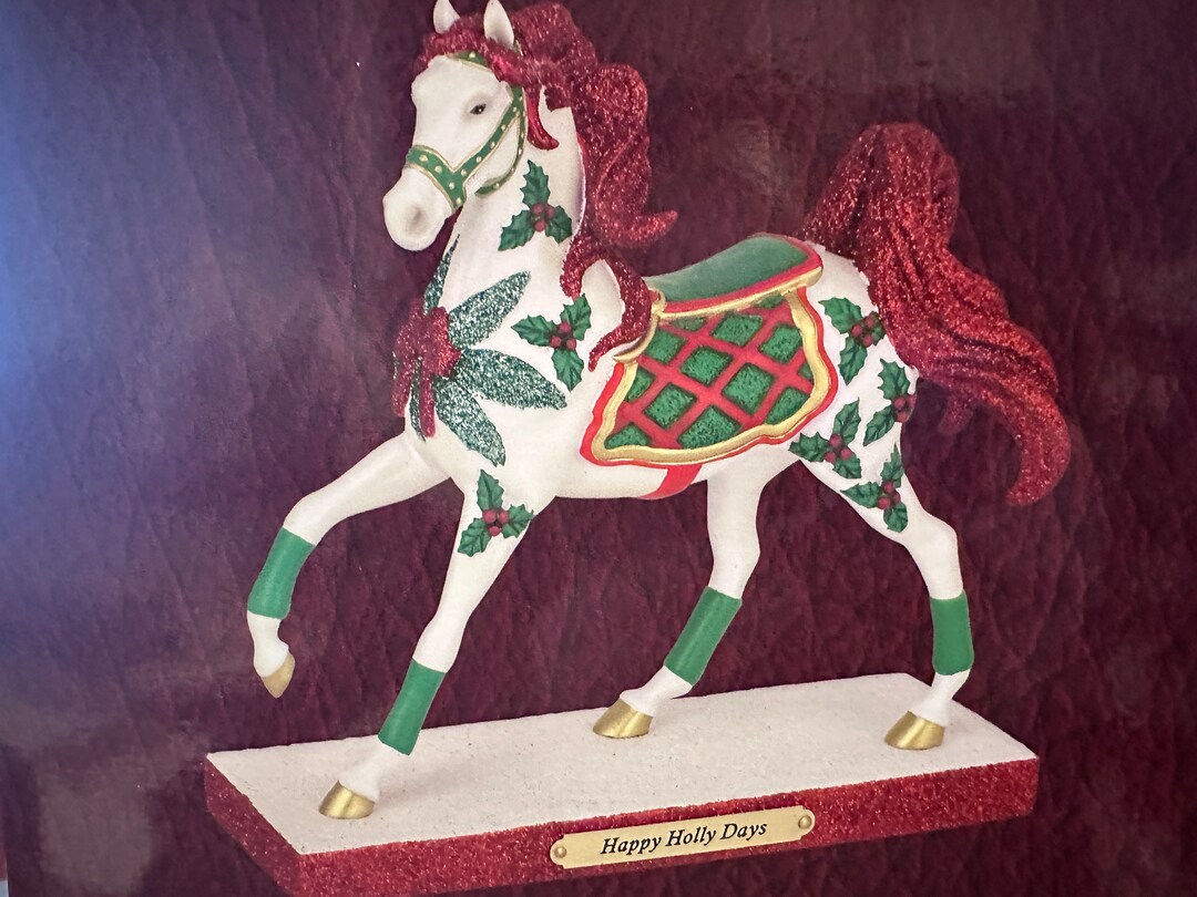 Happy Holly Days Pony NIB From the Trail of Painted Ponies - Etsy Australia