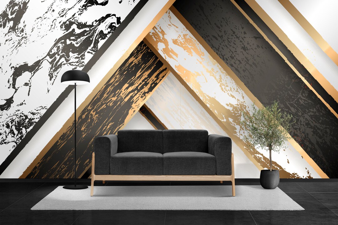 White Abstract Effect Wallpaper, 3D Contemporary Wall Decor, White ...