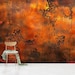 Rusty Copper Metal Wallpaper Peel and Stick Industrial Distress Wall ...