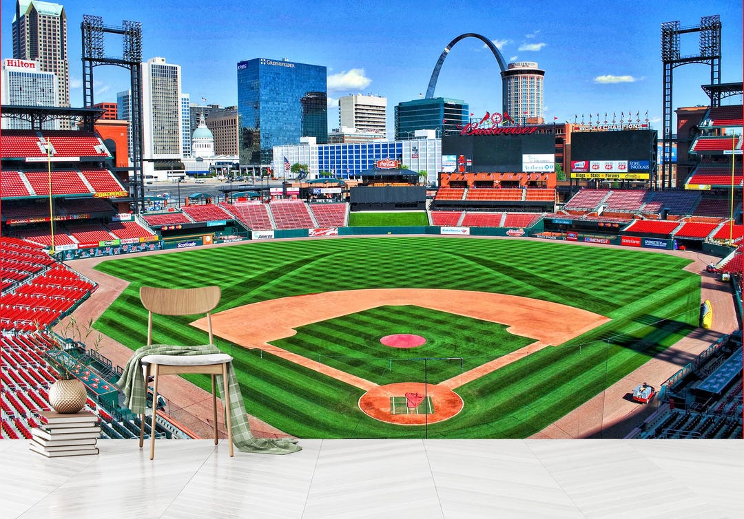 Baseball Stadium Wall Decal: Kids Room MLB Decor, Peel & Stick Non ...