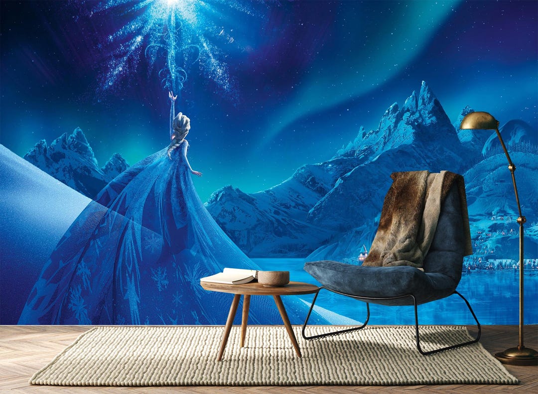 Popular Characters Elsa Frozen Theme Wallpaper Peel and Stick, Beautify ...