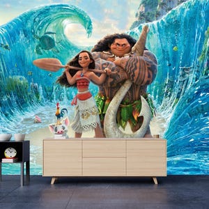 Moana Peel and Stick Wall Mural: Kids Nursery Decor - Etsy