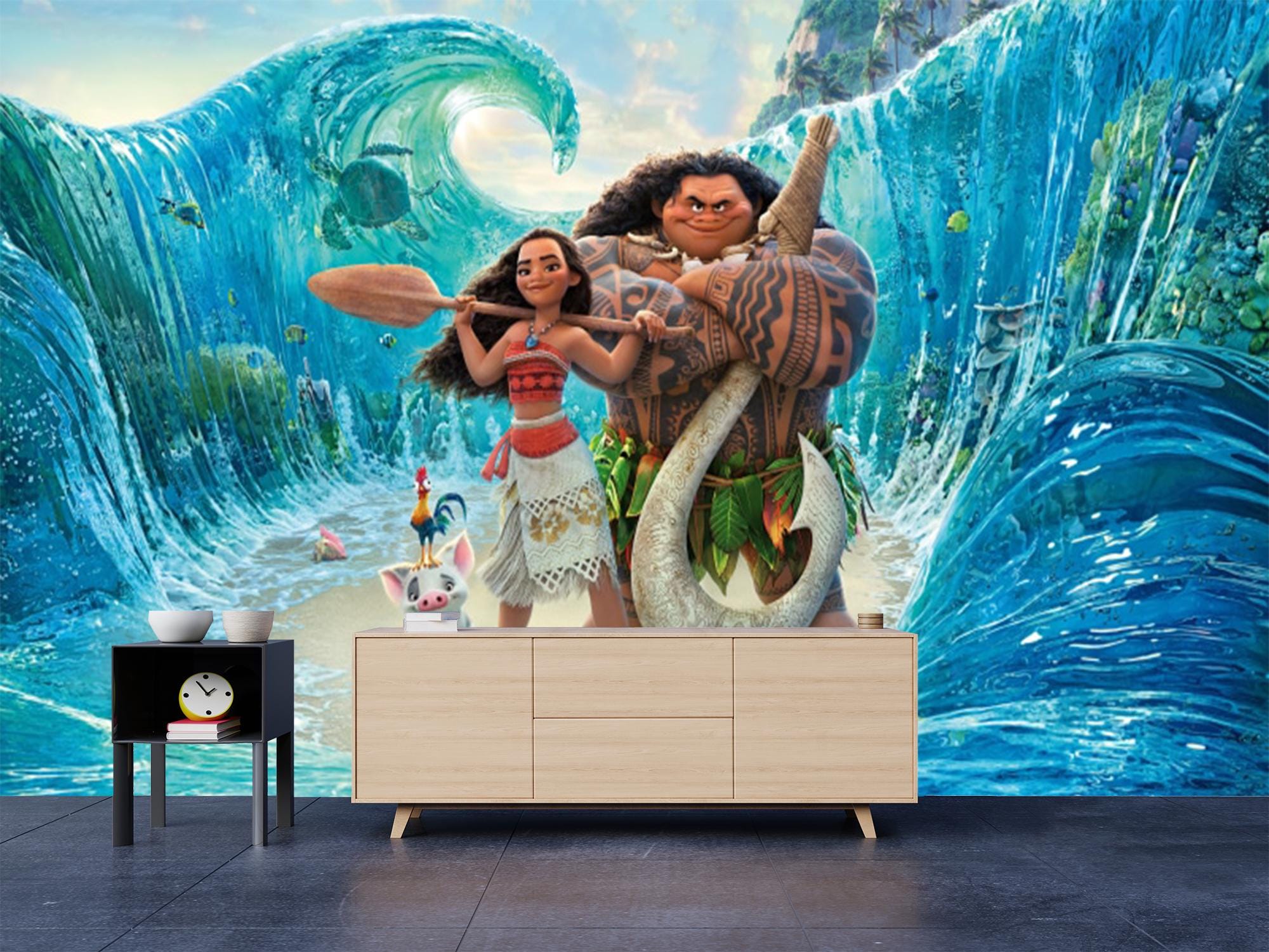 Moana Peel and Stick Wall Mural: Kids Nursery Decor - Etsy