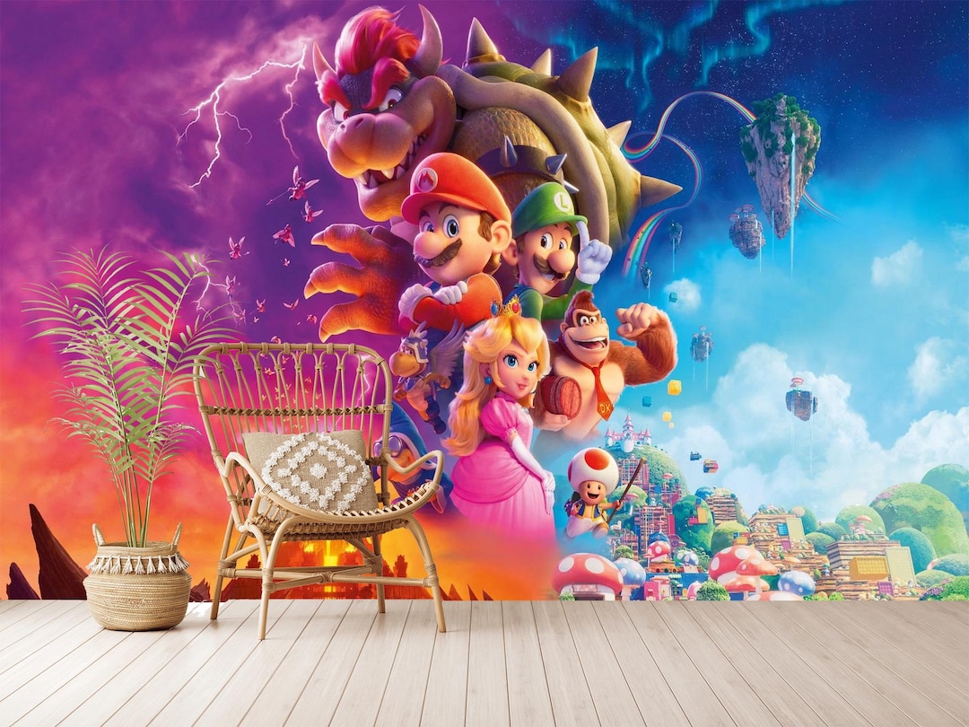 Super Mario Wallpaper Peel and Stick, Mario Traditional Peel Stick ...