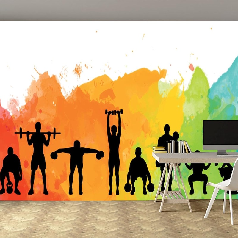 Gym Wallpaper - Etsy