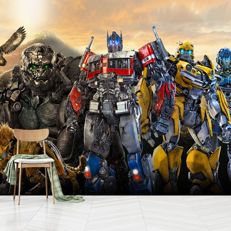 Transformers Wallpaper Mural - Etsy UK