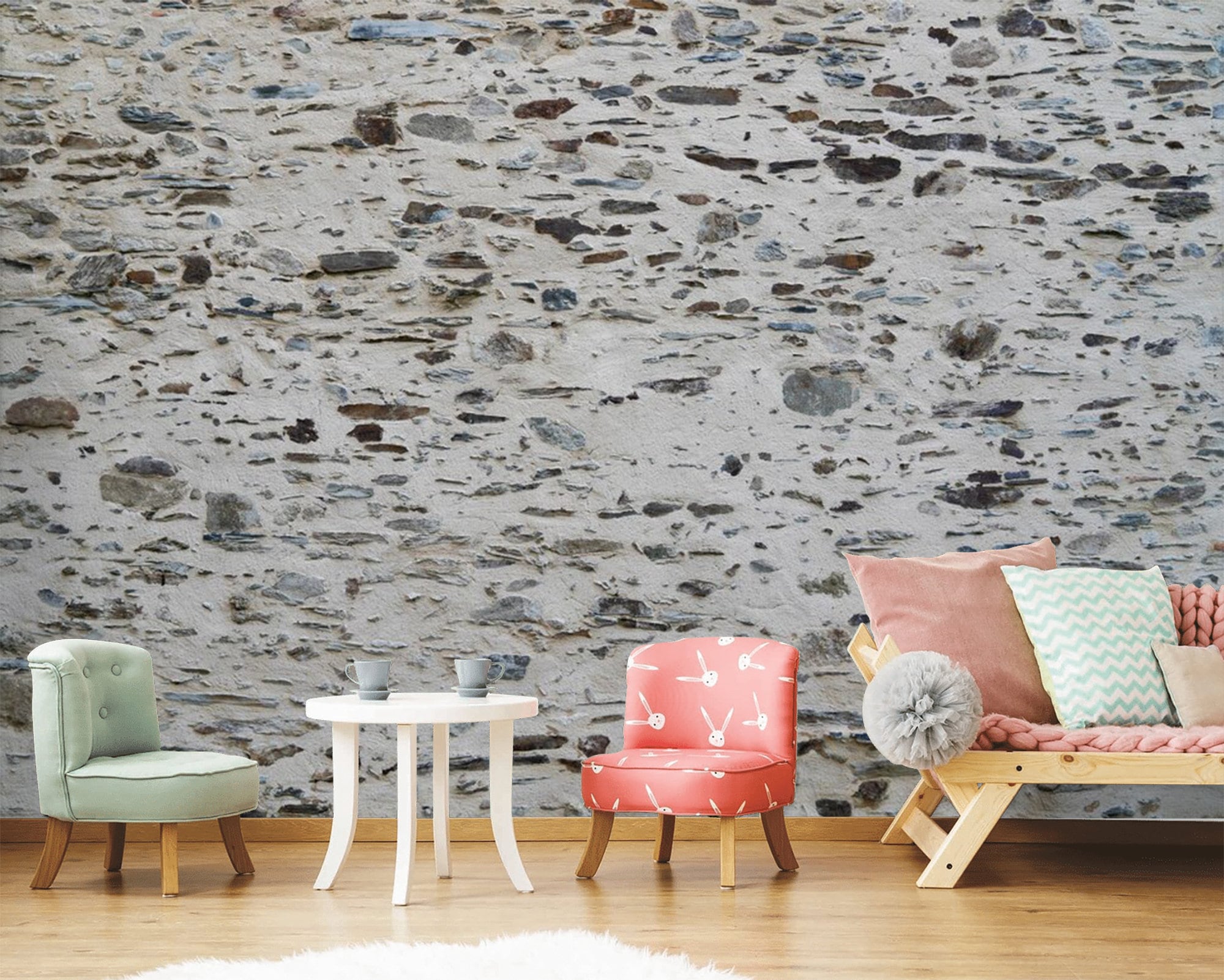 Textured Wallpaper That Looks Like Stone