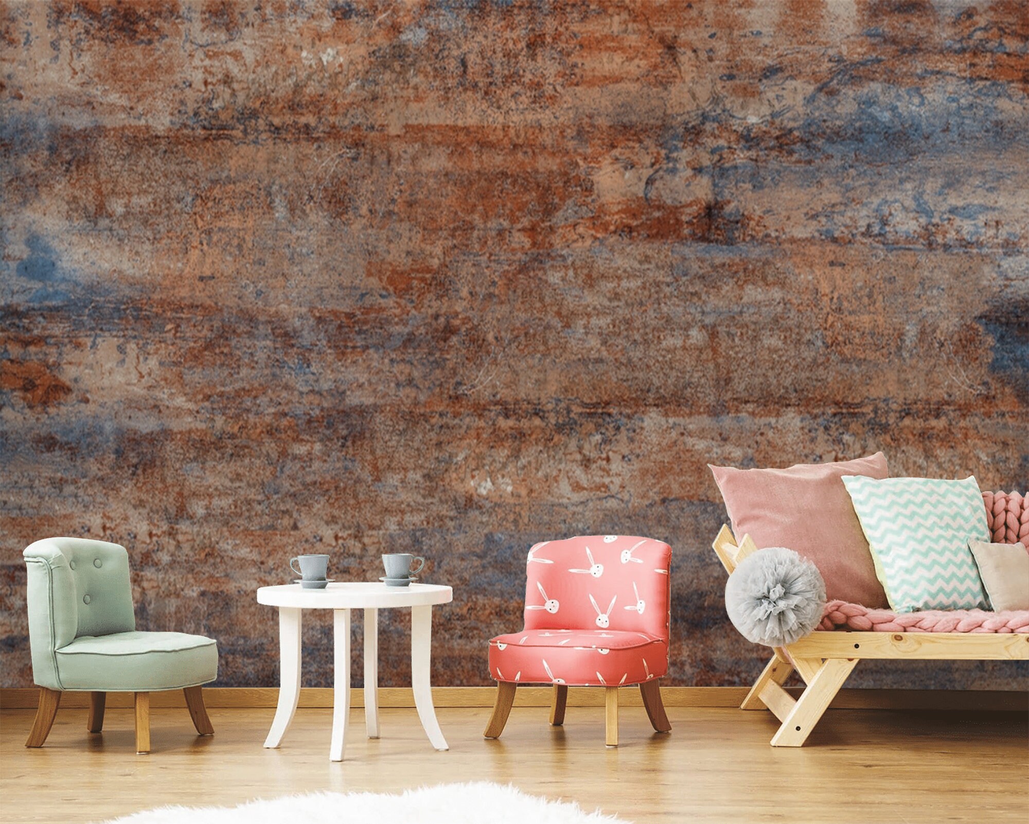 Rusty Copper Wallpaper, Old Copper Background Wall Design, Rusty Wall ...