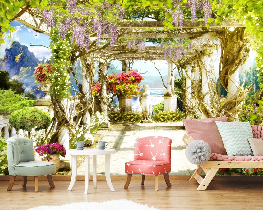 Greece Wall Design,ancient Garden Wall Decor,ancient Greece Wall Art ...