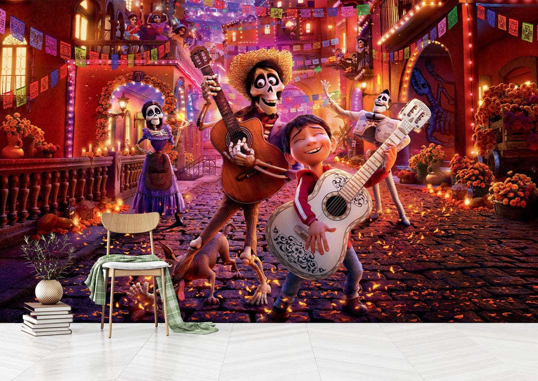 Coco Movie Wall Mural: Self-adhesive Nursery Decor - Etsy
