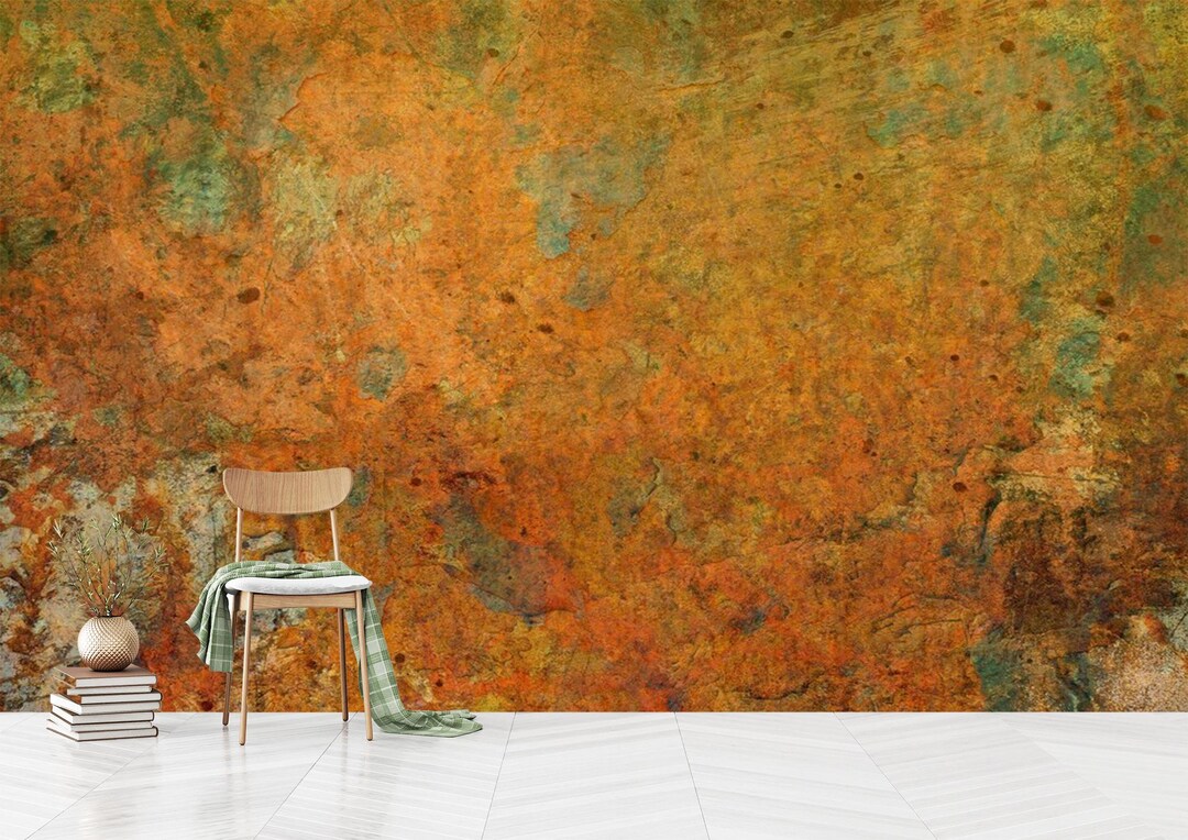 Rusty Look Copper Wallpaper,rusty Wall Mural,deco Art Wallpaper for ...
