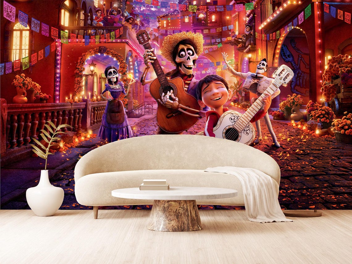 Coco Movie Wall Mural: Self-adhesive Nursery Decor - Etsy