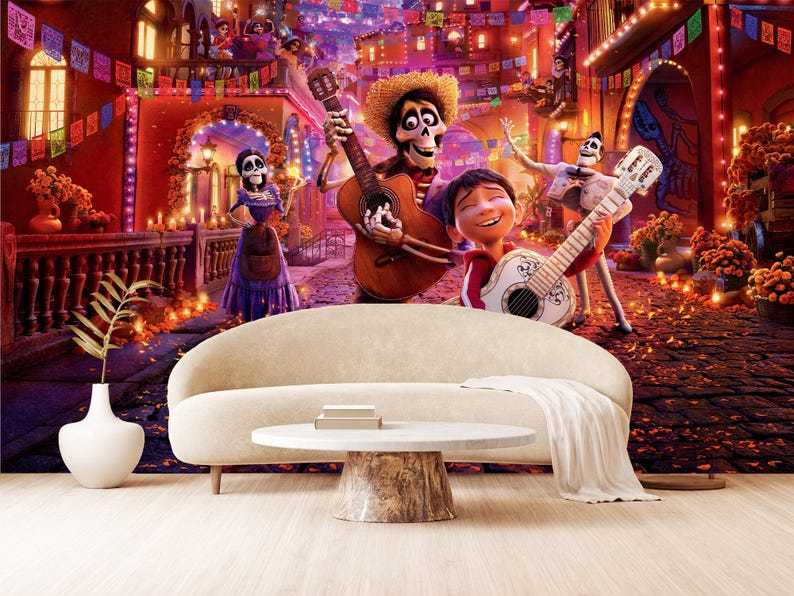 Coco Movie Wall Mural: Self-adhesive Nursery Decor - Etsy