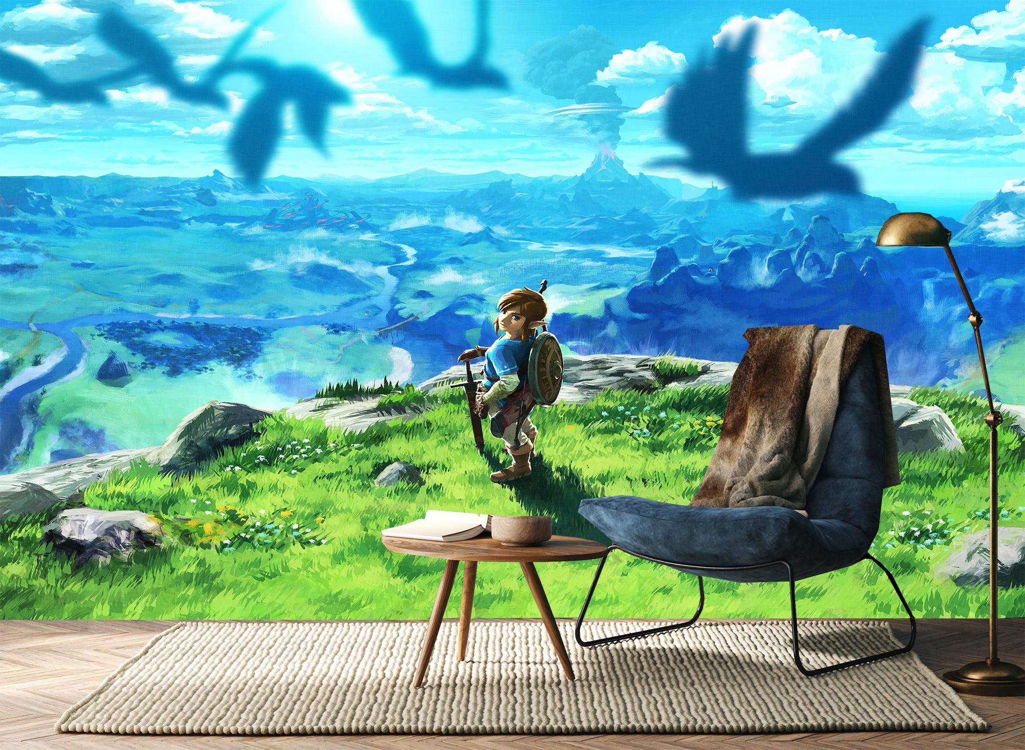 Zelda Wallpaper Zelda Mural Legend of Zelda Vinyl Wallpaper Wall Mural ...