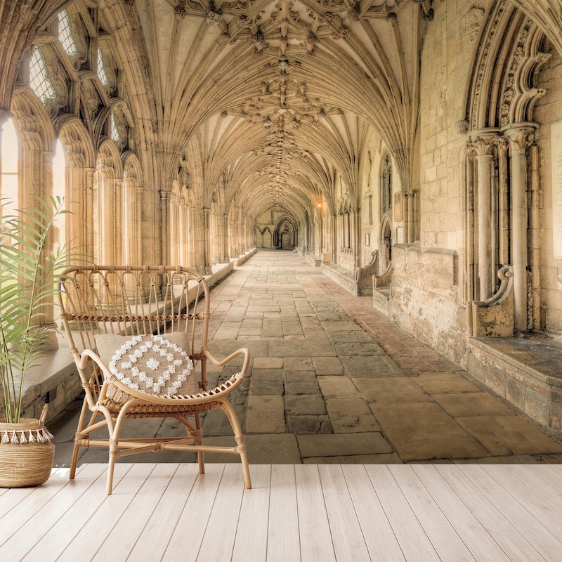 Gothic Architecture Mural - Etsy