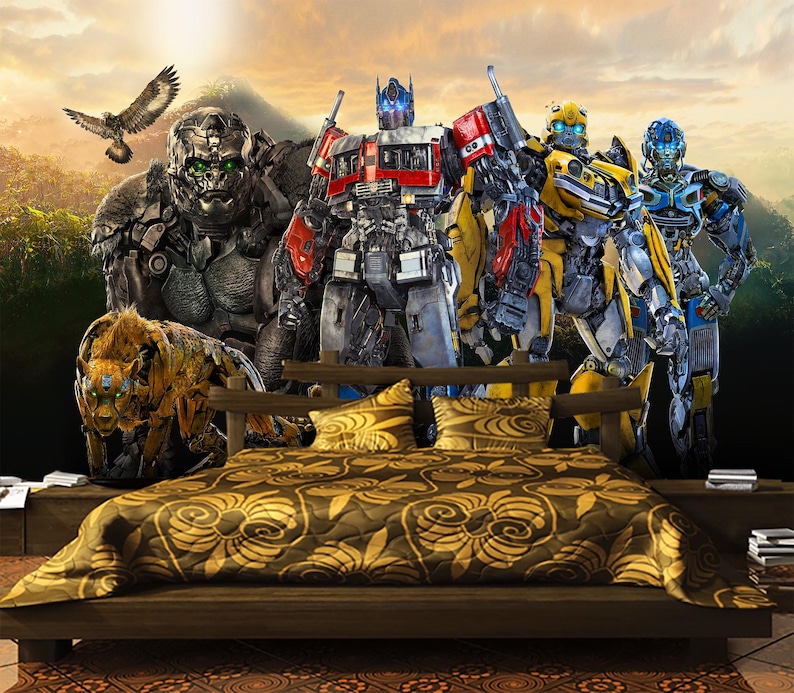 Transformers Kids Room Wallpaper: Optimus Prime Peel and Stick Non ...