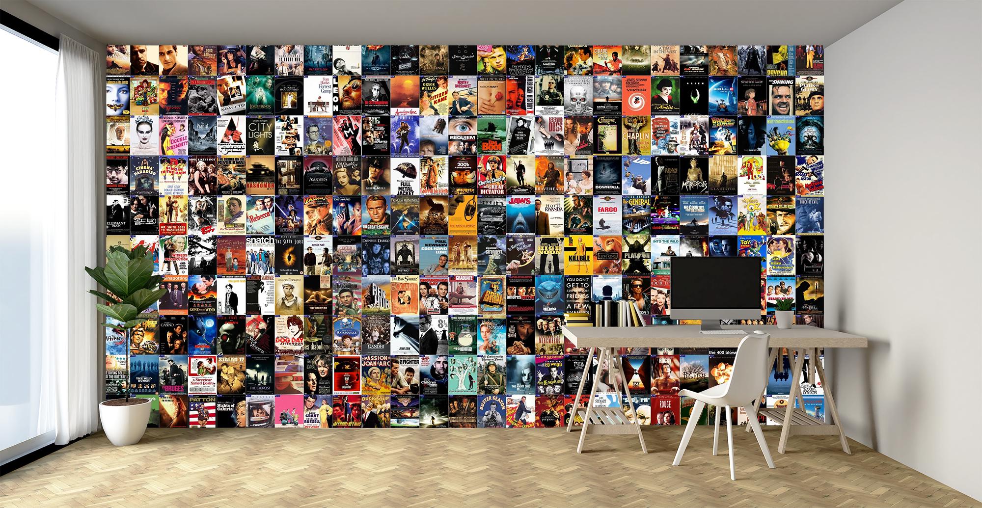 Movie Posters Wallpaper: Self-adhesive Non-woven Wall Covering - Etsy