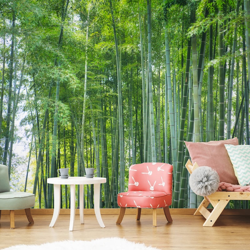 Bamboo Wallpaper - Etsy