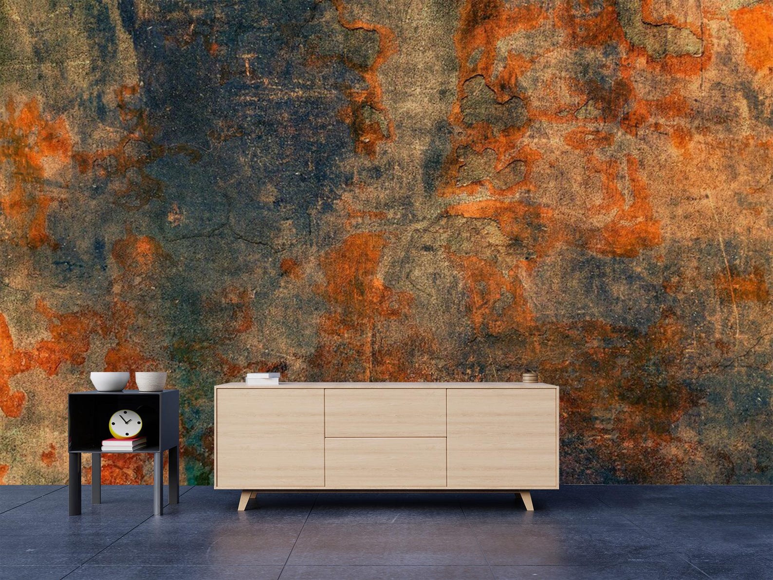 Rusty Metal Wallpaper, Rust Wall Mural, Metal Peel and Stick Wallpaper ...