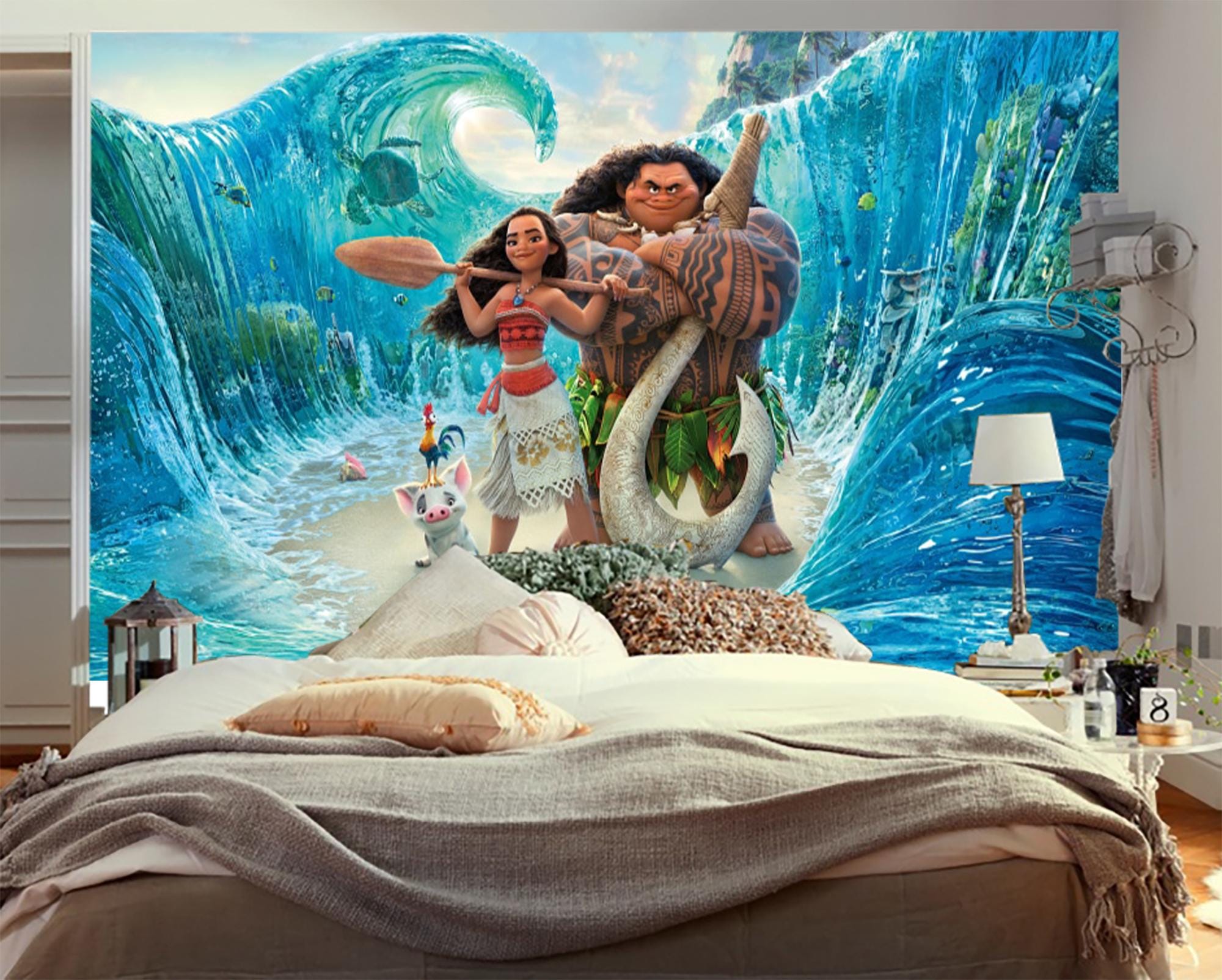 Moana Peel and Stick Wall Mural: Kids Nursery Decor - Etsy
