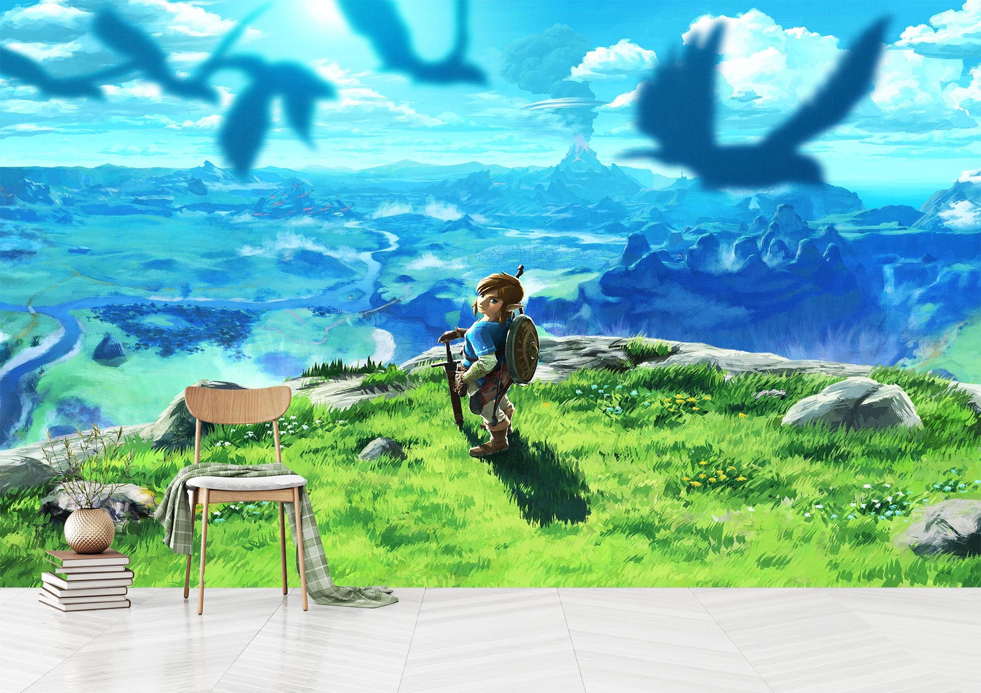 Zelda Wallpaper Zelda Mural Legend of Zelda Vinyl Wallpaper Wall Mural ...
