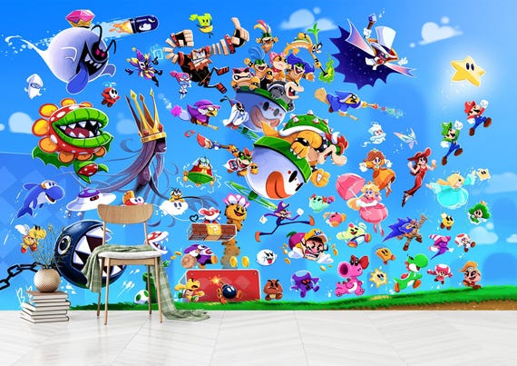 Super Mario Mural Wallpaper