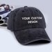 Custom Washed Dad Baseball Cap Embroidered Dad Hat Classic ...