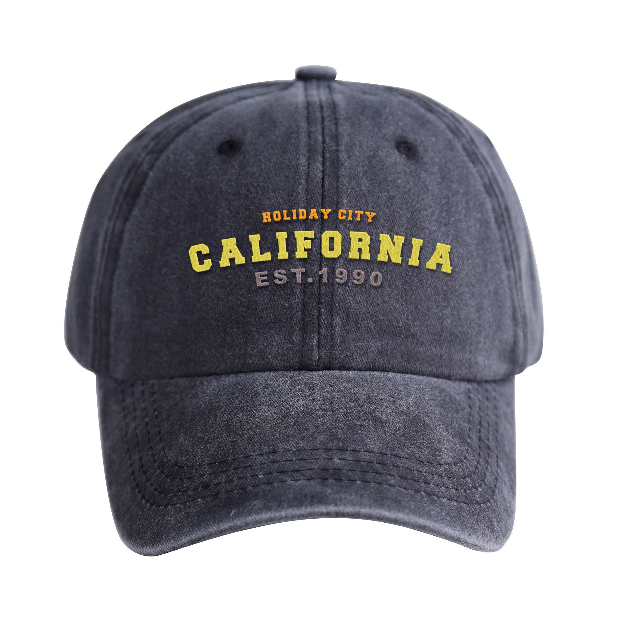 Custom Washed Dad Baseball Cap Embroidered Dad Hat Classic ...