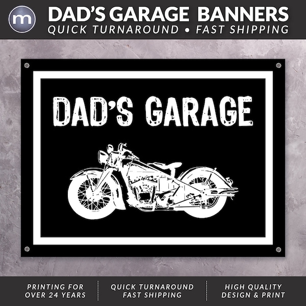 Motorcycle Garage Banners - Etsy