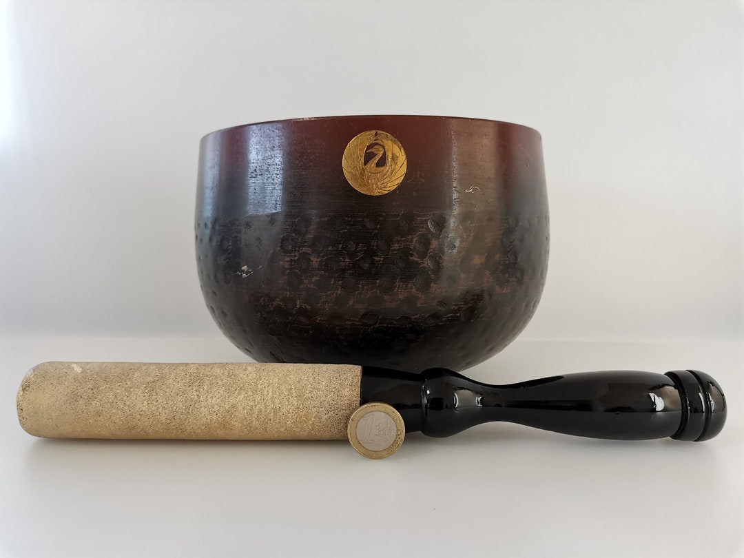Authentic Vintage Japanese Buddhist Chanting Bell rin Sing Bowl 20.5cm ...