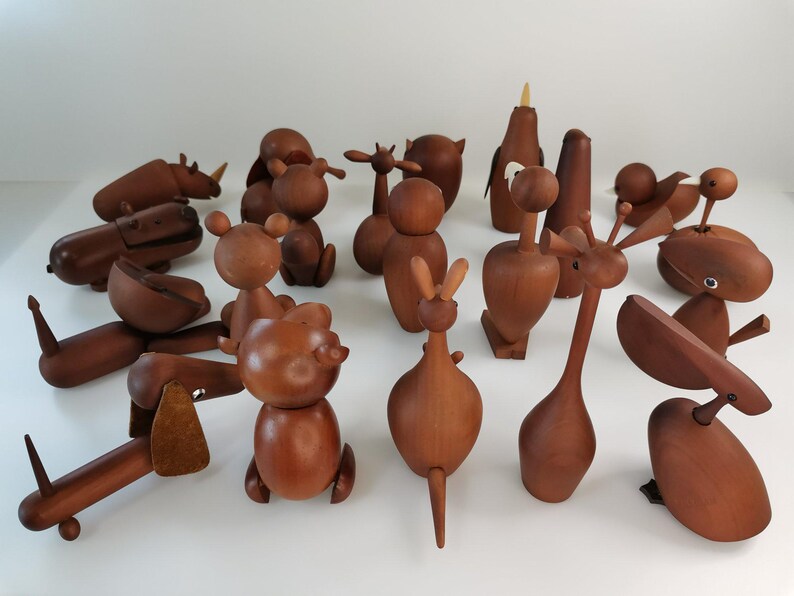 20 Types Senshukai Complete Set Vintage Wooden Animal Figurines - Etsy