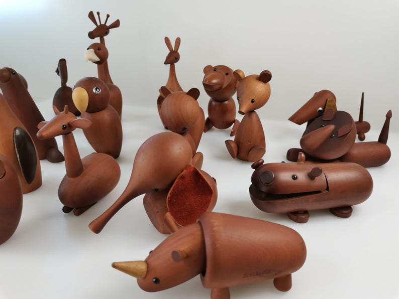 20 Types Senshukai Complete Set Vintage Wooden Animal Figurines - Etsy
