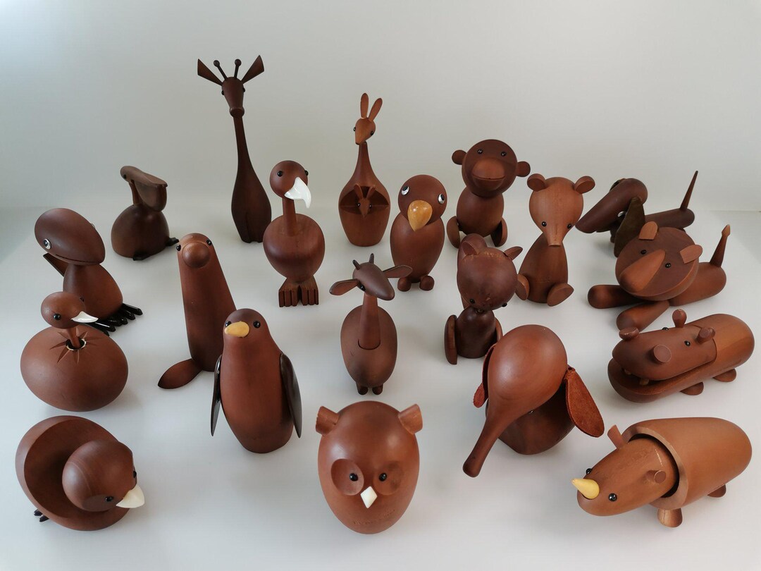 20 Types Senshukai Complete Set Vintage Wooden Animal Figurines - Etsy