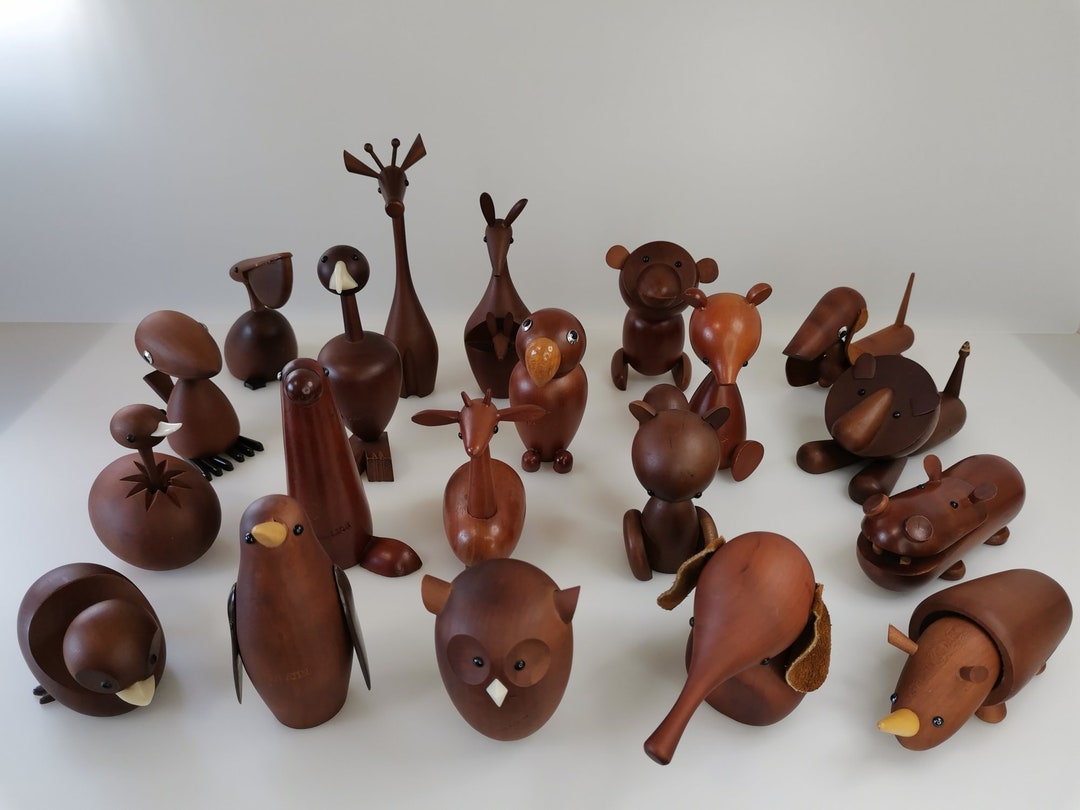 20 types Senshukai Complete Set Vintage Wooden Animal Figurines - Etsy ...
