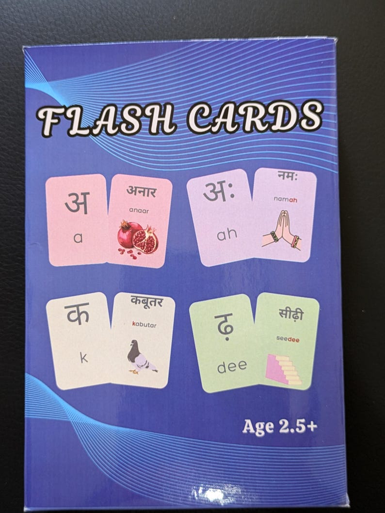 Buy Hindi Alphabets Flashcards | Letters and Words With English ...