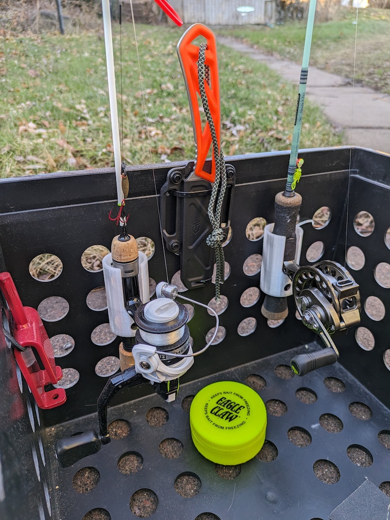 Ice Fishing Rod Holder 3D Printed (pack of 2) - Etsy